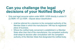 Your legal relationship with your notified body | PPT
