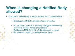 Your legal relationship with your notified body | PPT