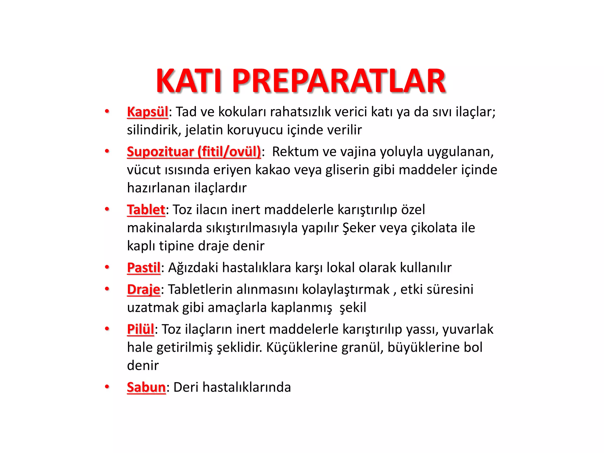 Tıbbi Terminoloji 4 - İlaçlar ve Terimler | PPTX