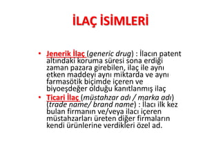 Tıbbi Terminoloji 4 - İlaçlar ve Terimler | PPTX