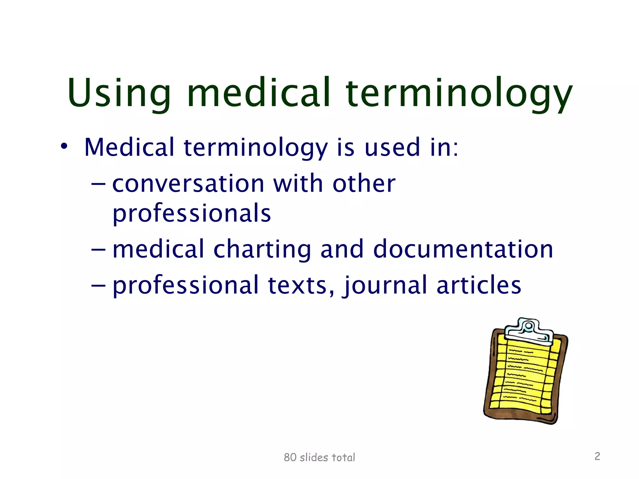 Medical Terminology | PPT