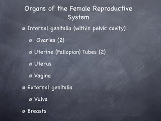 The Reproductive Systems | KEY | Infertility | Reproductive Health