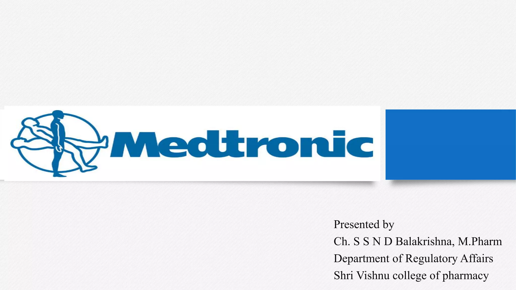 Medtronic History and Track record | PPTX