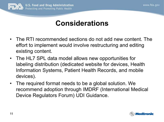 Structured labeling for home use devices – assessment of the SPL format ...