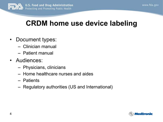 Structured labeling for home use devices – assessment of the SPL format ...