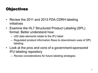 Investigating future prospects of electronic medical device labeling | PPTX
