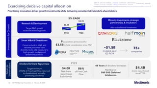 Medtronic Quaterly result FY24 financial statement | PDF