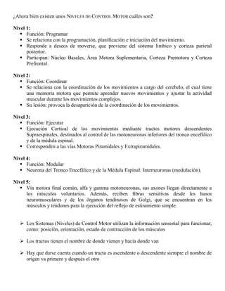 Medula espinal tracto descendente primera parte | DOCX