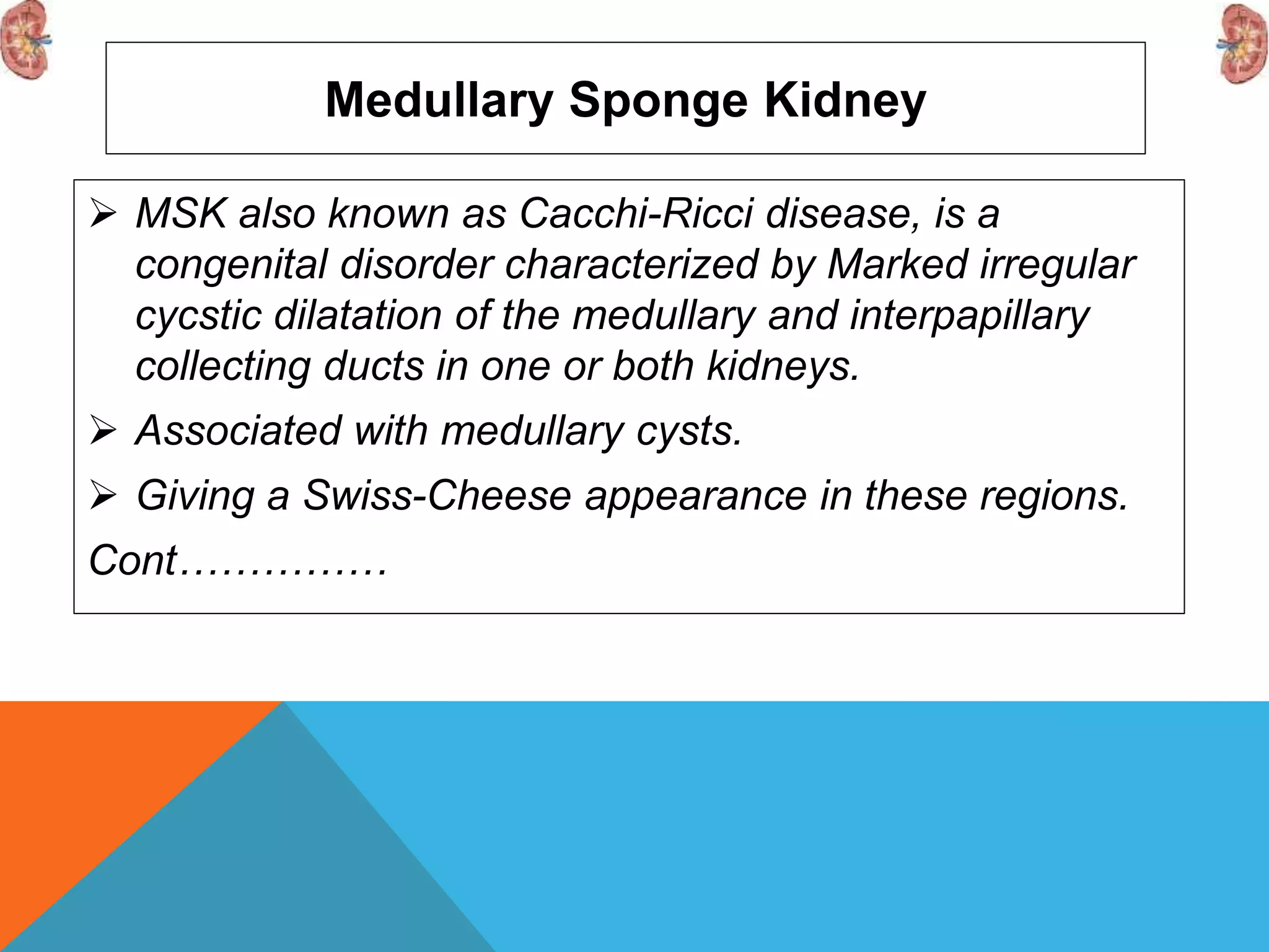 Medullary sponge kidney (msk) | PPTX