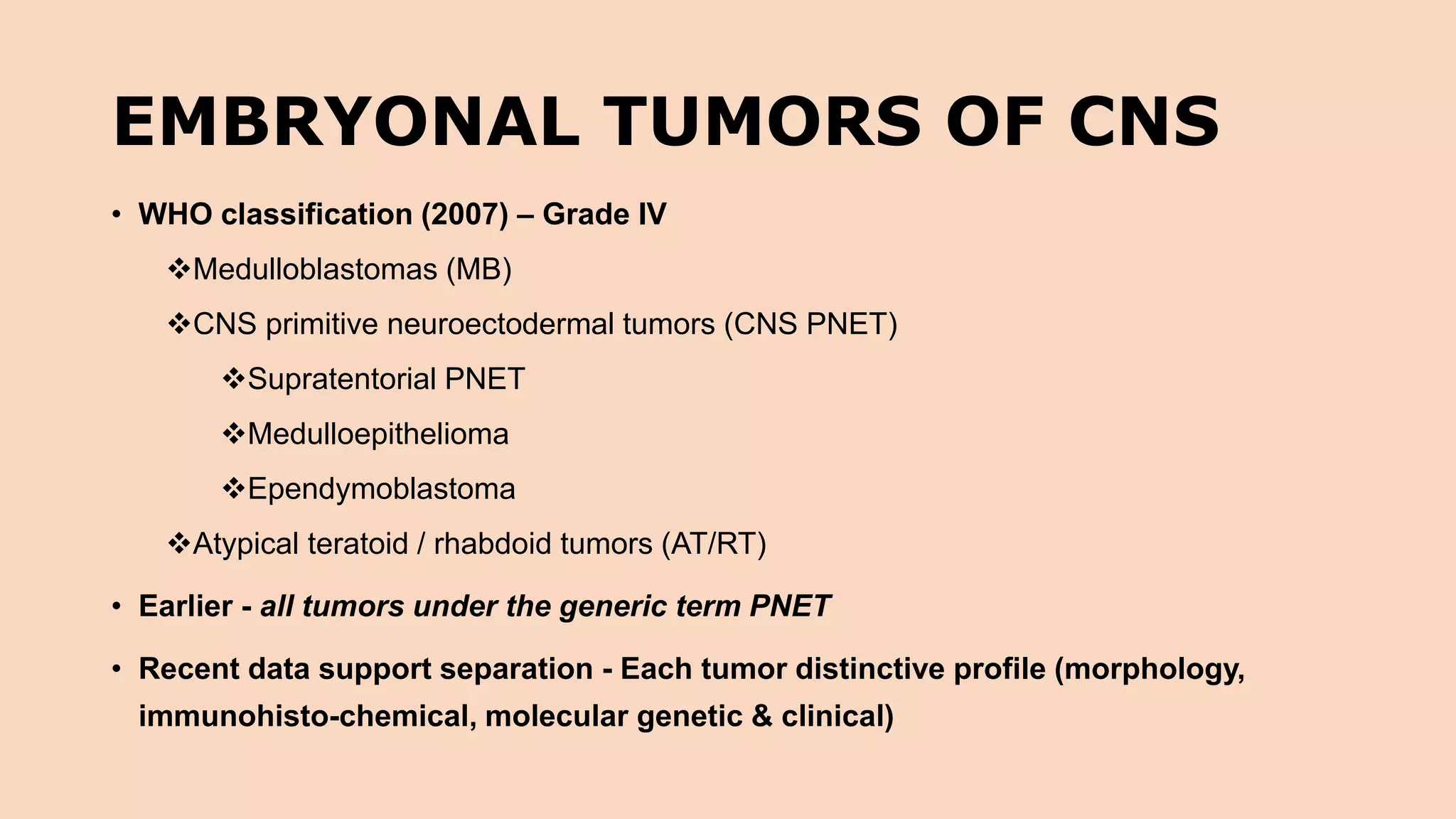 Medulloblastoma | PPTX