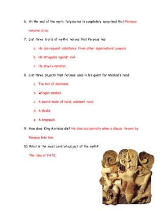 Medusa answers | DOCX