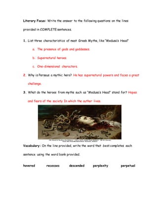 Medusa answers | DOCX