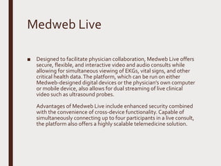 About Medweb Live | PPT