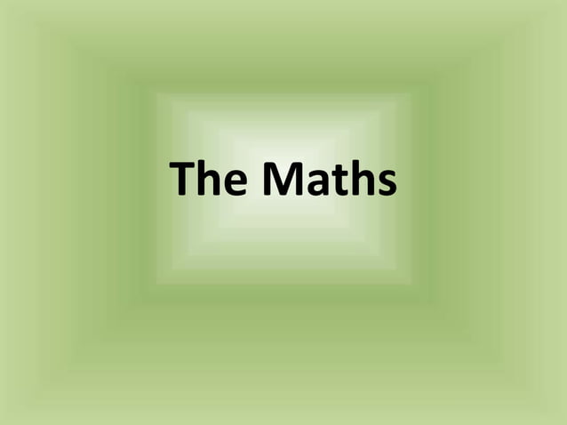 Maths across curriculum | PPT