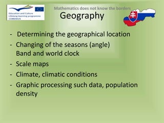 Maths across curriculum | PPTX