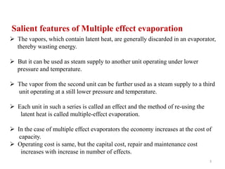 Multiple Effect Evaporation | PPT