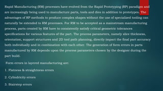 Mee2016 rapid manufacturing technology | PPTX