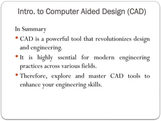 MEE 218 Intro to CAD Class Lecture 8.pptx