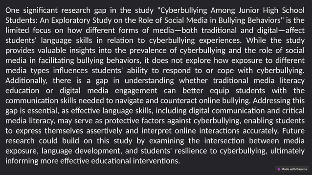 (MEE219) Cyberbullying-Among-Junior-High-School-Students-The-Role-of ...