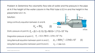 MEE321_Lecture07 on Bernoulli equation forming | PDF