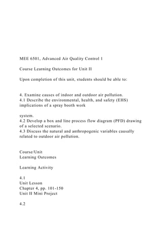 MEE 6501, Advanced Air Quality Control 1 Course Le.docx