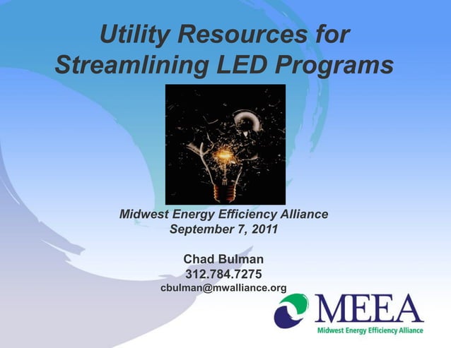 Utility Resources for Streamlining LED Programs | PPT