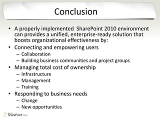 Meec 2010 SharePoint 2010 | PPT