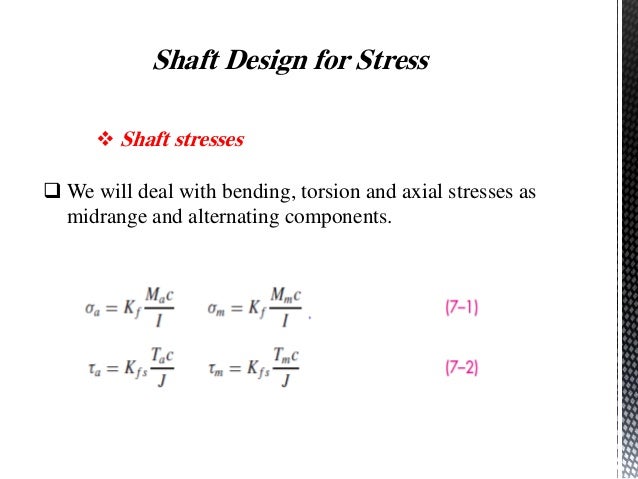 Shafts and Shafts Components