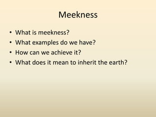 Blessed are the meek | PPSX