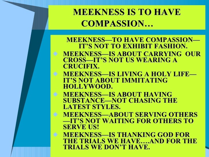Meekness Is Not Weakness