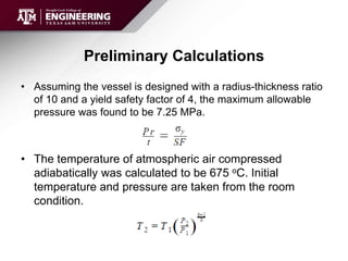 TAMU MEEN 475 CAES Term Project Presentation | PPTX | Physics | Science