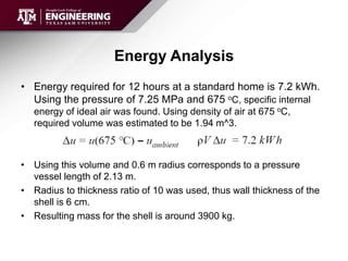 TAMU MEEN 475 CAES Term Project Presentation | PPT
