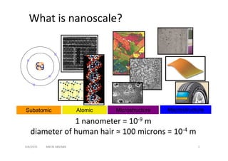 Meen 489 689 lecture 4 fundamentals of nano scale and unique properties ...