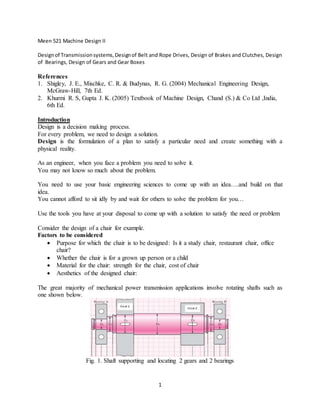 Meen 521 machine design ii | PDF