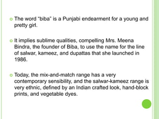 PPT on Meena bindra( woman entrepreneur) | PPTX | Women\'s Clothing ...