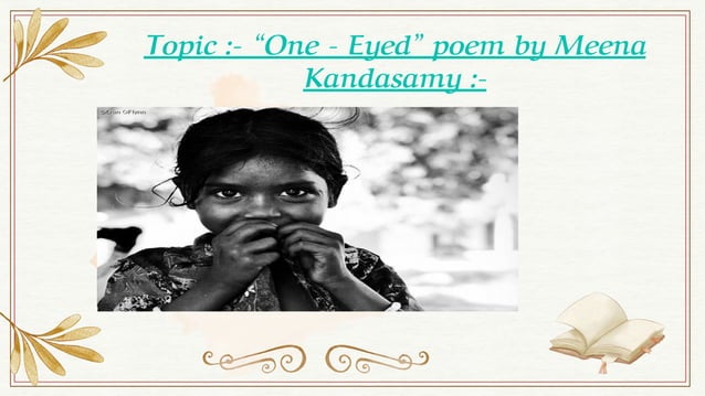Meena Kandasamy 's Poem :- 'One - Eyed' ( Virtual Teacher's Day ...