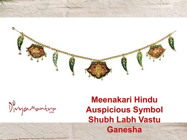 Meenakari hindu auspicious symbol shubh labh vastu ganesha | PPT