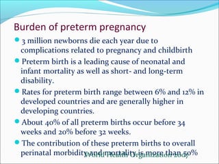 Micronised progesterone in preterm labour | PPT