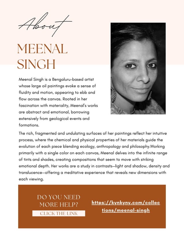 MEENAL SINGH Contemporary Indian Artwork | PDF
