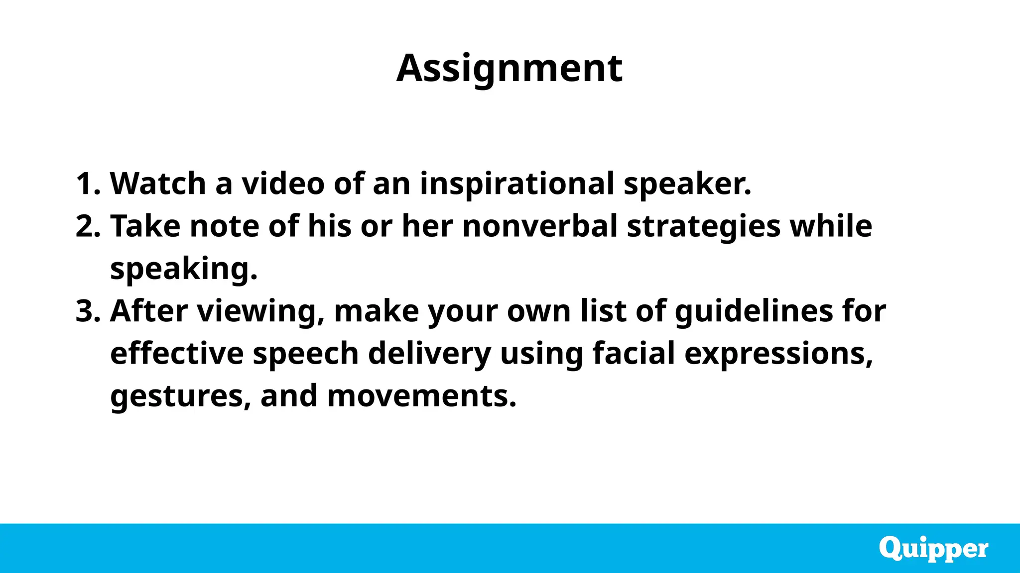 Speech Delivery: Stage Presence and Facial Expressions, Gestures, and ...
