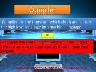 COMPILER Meenu khan | PPT