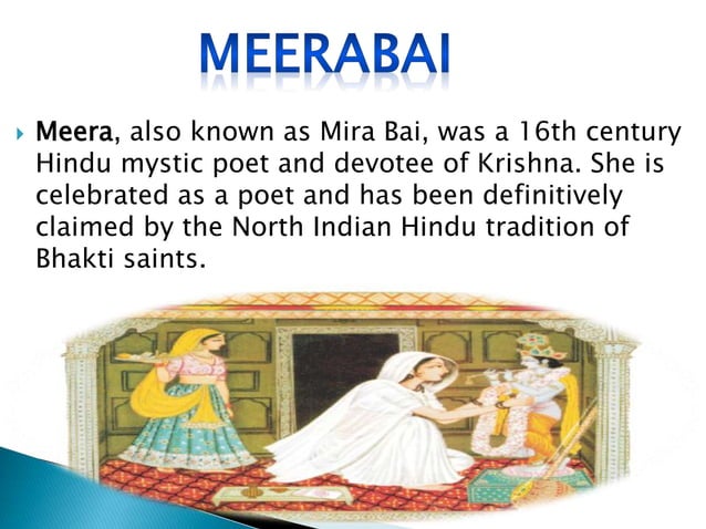 Meerabai | PPTX | Hinduism | Religion & Spirituality
