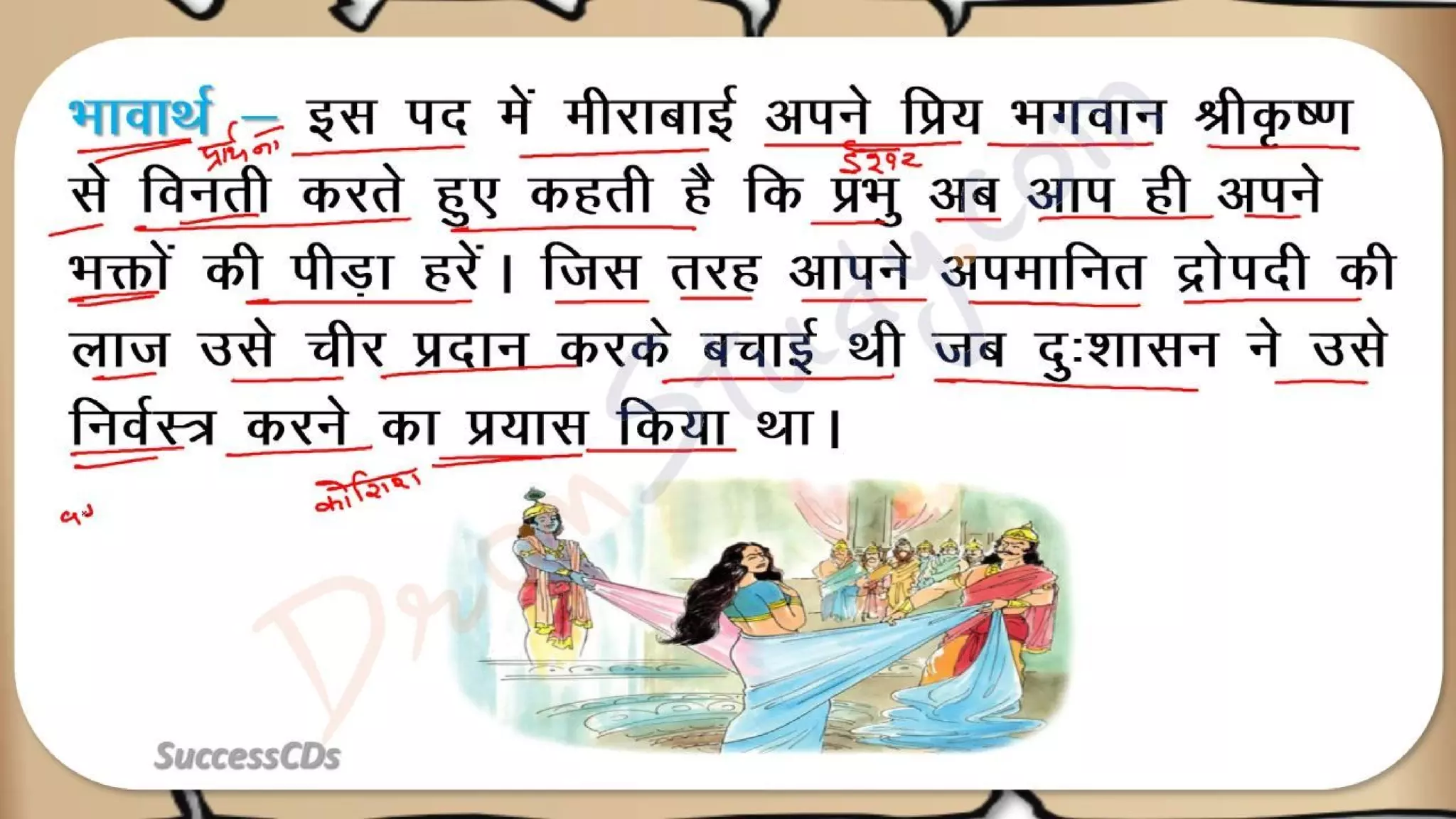 Meera Ke Pad Class 10 X Hindi CBSE Revision Notes | PDF