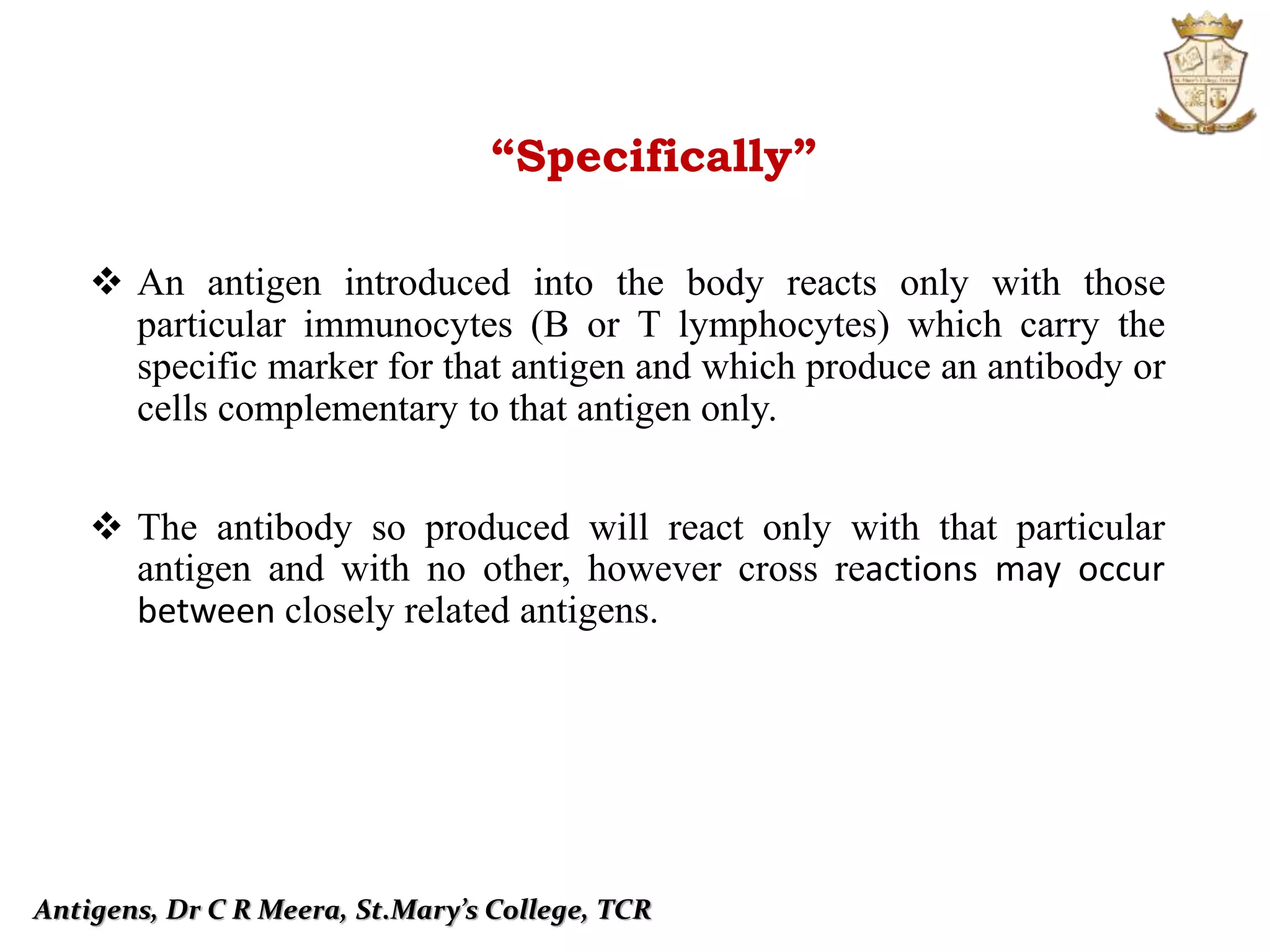 Microbiology:Antigens | PPTX