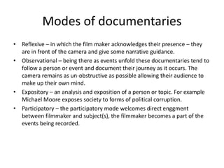 Documentaries | PPT
