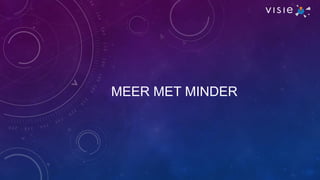 Meer met minder | PDF