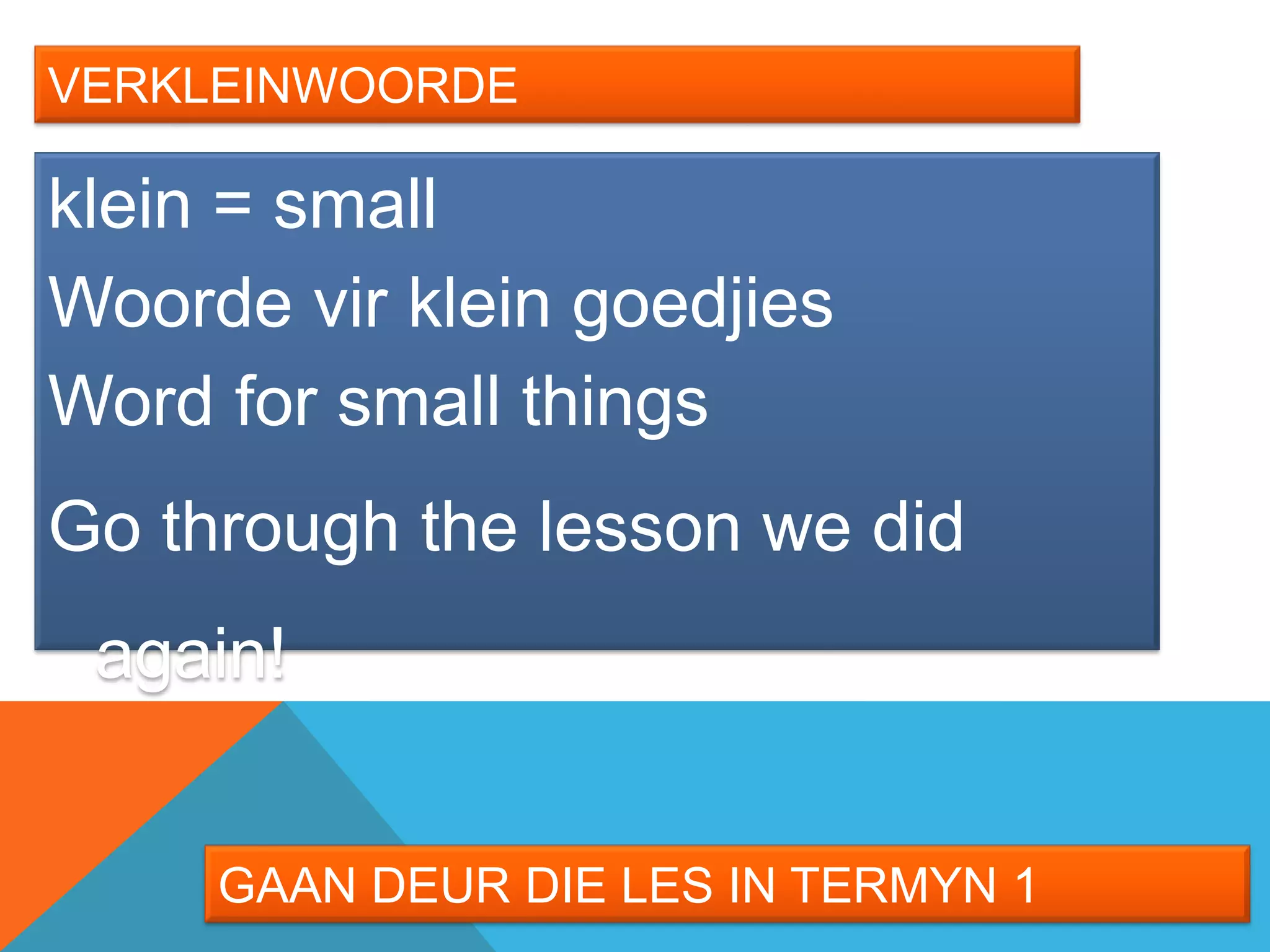 Meervoude en verkleining | PPTX