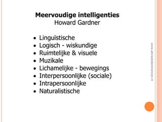 Meervoudige intelligentie en coöperatief leren | PDF