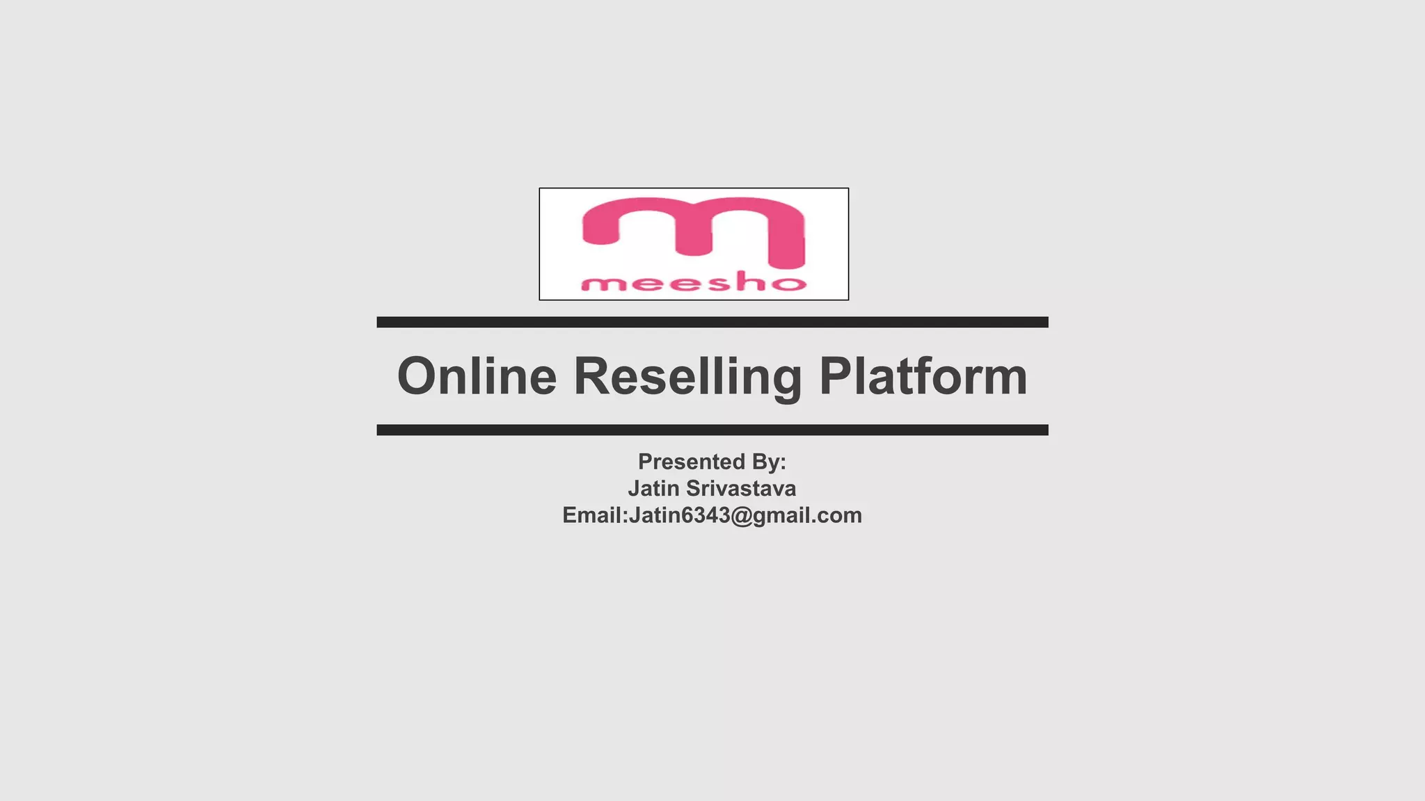 Meesho Business Model | Revenue Model | Meesho Interview | Startup India #Meesho | PDF