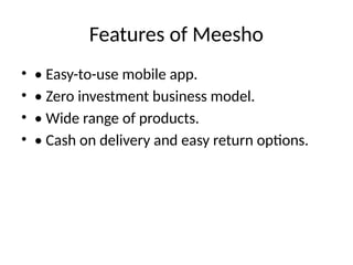 Meesho_Presentation (2).pptx for students to present | PPTX